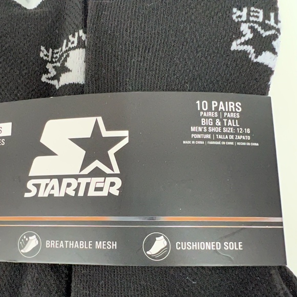 STARTER | Underwear & Socks | Starter Dristar Quarter Ankle Socks ...